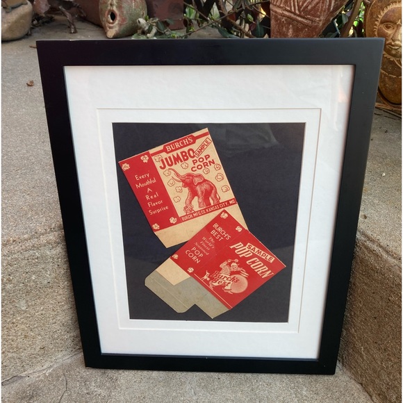 Burch’s Best | Wall Decor | Framed 93s Burchs Best Sample Popcorn Boxes ...